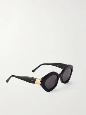 Loewe Coil Round-frame Acetate Sunglasses