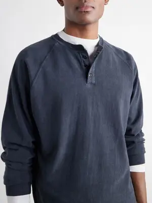 REMI RELIEF Distressed Cotton-jersey T-shirt