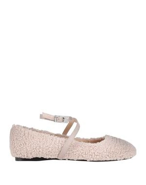 TWENTY FOUR HAITCH Ballet Flats Size Textile Fibers - Beige