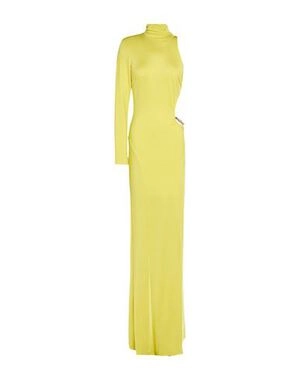 Elisabetta Franchi Red Carpet Maxi Dress Lime Size Viscose, Elastane - Green