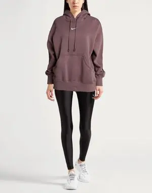 Nike Sweatshirt Chocolate Size Cotton, Polyester - Brown