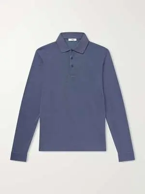 Mr P. Woven Polo Shirt - Blue