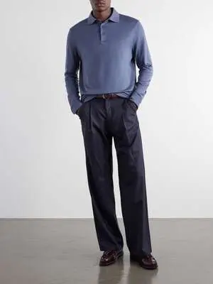 Mr P. Woven Polo Shirt