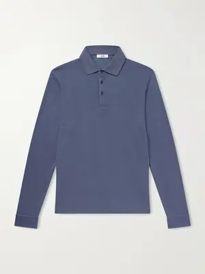 Mr P. Woven Polo Shirt - Blue