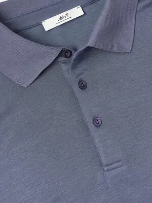 Mr P. Woven Polo Shirt - Blue