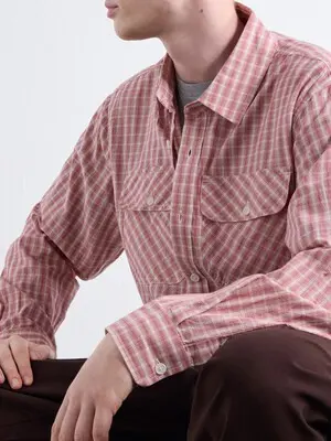 CORRIDOR Americana Checked Cotton Shirt