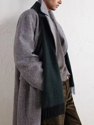 Johnstons Of Elgin Fringed Cashmere Scarf