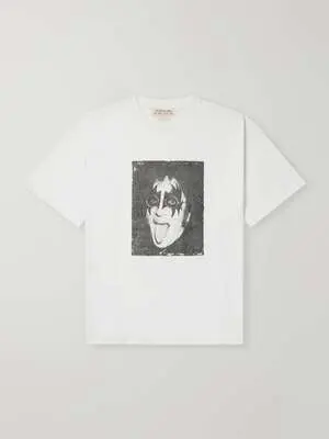 REMI RELIEF Who Are You Printed Cotton-jersey T-shirt - White