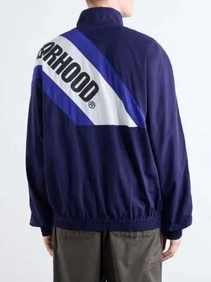 NEIGHBORHOOD Logo-print Colour-block Taffeta Track Jacket