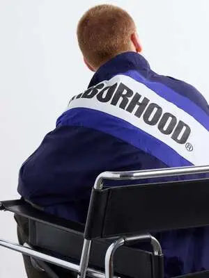 NEIGHBORHOOD Logo-print Colour-block Taffeta Track Jacket