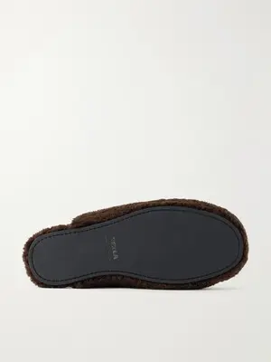 TEKLA Shearling Slippers - Brown