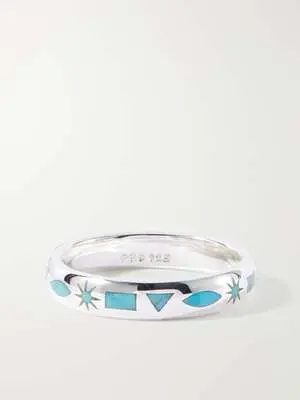 PEYOTE BIRD Desert Spell Sterling And Turquoise Ring - Silver
