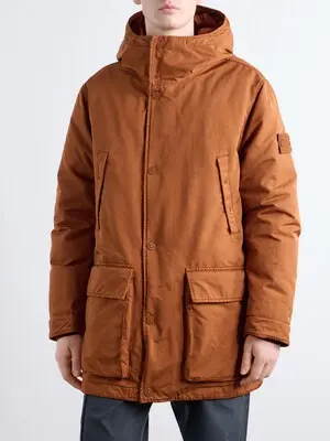 Stone Island Ghost Garment-dyed David Light-tc Shell Down Parka