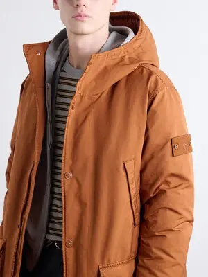 Stone Island Ghost Garment-dyed David Light-tc Shell Down Parka