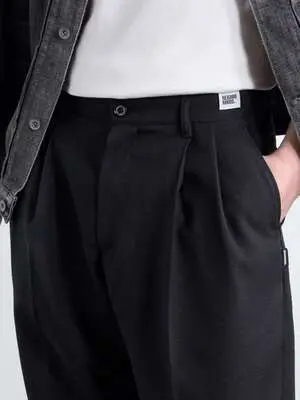 NEIGHBORHOOD Tapered Pleated Twill Trousers