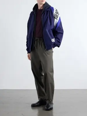 NEIGHBORHOOD Straight-leg Logo-detailed Cotton-twill Drawstring Sweatpants