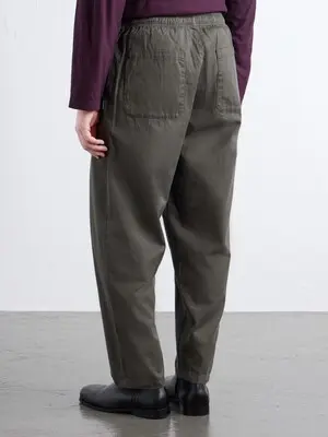 NEIGHBORHOOD Straight-leg Logo-detailed Cotton-twill Drawstring Sweatpants