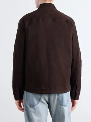 Altea Godfrey Padded Garment-dyed Stretch-cotton Twill Overshirt