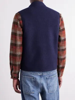 Moncler Logo-appliquéd Wool-fleece Gilet