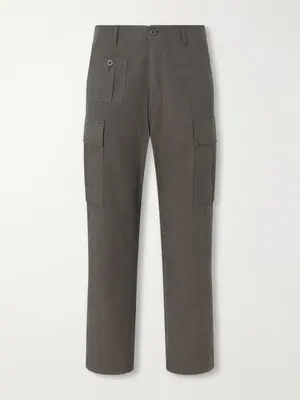 FRIZMWORKS Straight-leg Cotton Cargo Trousers - Green
