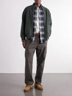 FRIZMWORKS Straight-leg Cotton Cargo Trousers