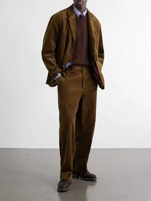 Visvim Broader Straight-leg Cotton-corduroy Trousers