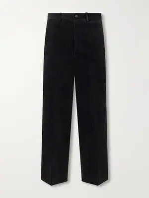 Visvim Broader Straight-leg Cotton-corduroy Trousers - Black