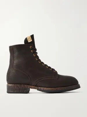 Visvim Brigadier Leather Lace-up Boots - Brown