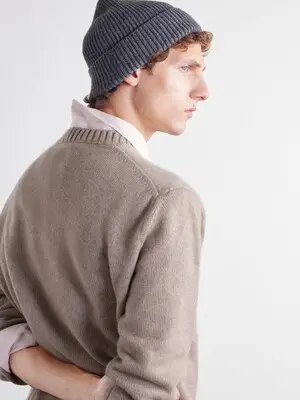 Johnstons Of Elgin Ribbed Cashmere Beanie