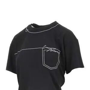 Emporio Armani Embroidered Interlock Jerey T-hirt