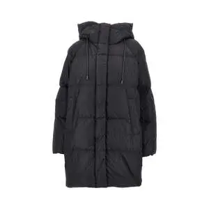 Max Mara Nylon Taffetà Midi Down Jacket - Black