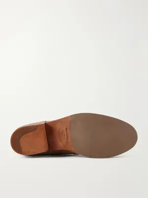 JIL SANDER Bruce Suede Biker Boots - Brown