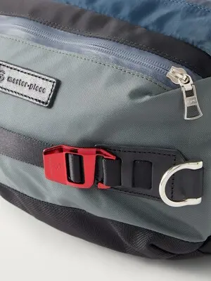 MASTER-PIECE CO Leather-trimmed Cordura® Twill Belt Bag