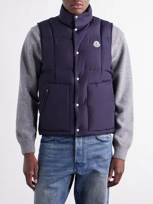Moncler Brumellune Logo-appliquéd Quilted Shell Down Gilet