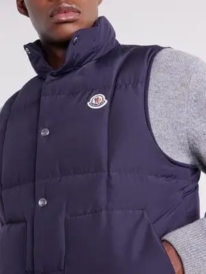 Moncler Brumellune Logo-appliquéd Quilted Shell Down Gilet