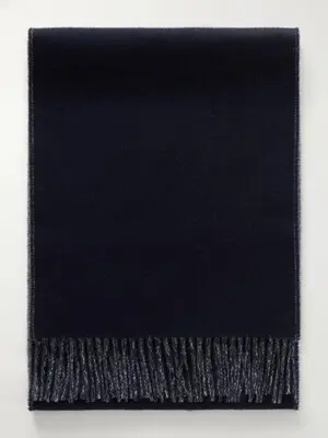 Johnstons Of Elgin Ulva Reversible Cashmere Scarf - Blue