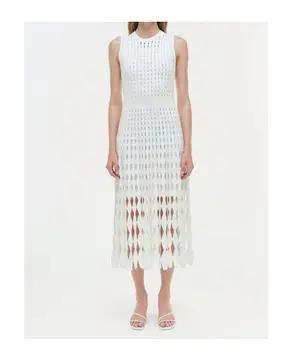 Simkhai Zyla Midi Dress - Ivory