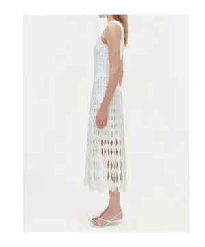 Simkhai Zyla Midi Dress - Ivory