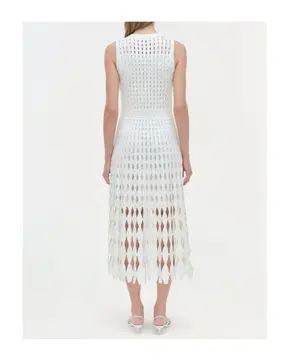 Simkhai Zyla Midi Dress - Ivory