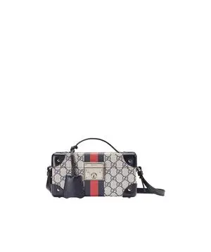 Gucci Savoy Small Rigid Jewelry Box - Beige/blue