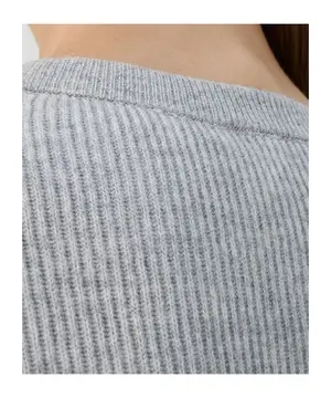 Brunello Cucinelli Cashmere English Rib Sweater With Monili