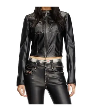DIESEL® G-lobe Zipped Biker Jacket