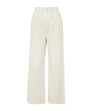 Loulou De Saison High-waisted Wide-leg Jeans - Ivory