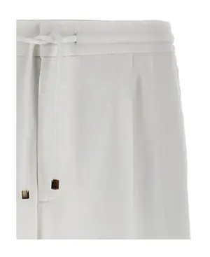 Brunello Cucinelli Pleat-detailed Drawstring Trousers