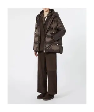 Max Mara Mtcnerine Hooded Quilted Down Jacket