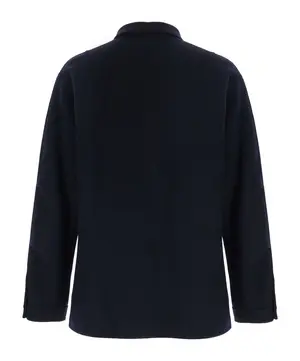 Emporio Armani Long Sleeved Logo Embroidered Jacket