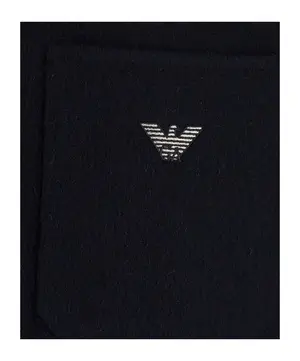 Emporio Armani Long Sleeved Logo Embroidered Jacket