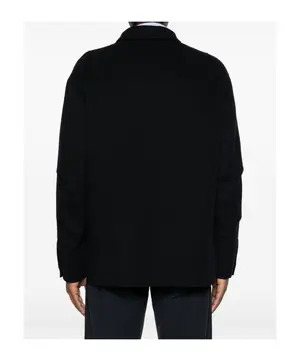 Emporio Armani Long Sleeved Logo Embroidered Jacket