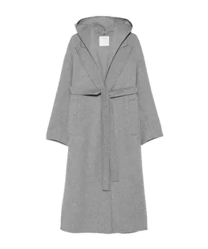 Sportmax Hooded Coat - Gray