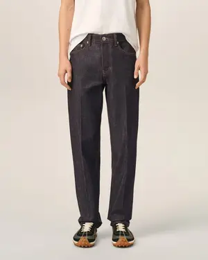 AMI Paris Blue Parisian-fit Cotton Jeans